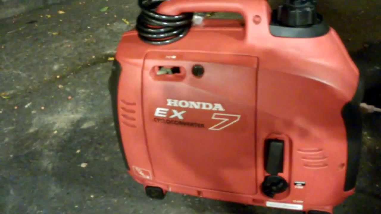 HONDA EX7 Generator 700W 靜音 發電機 - YouTube