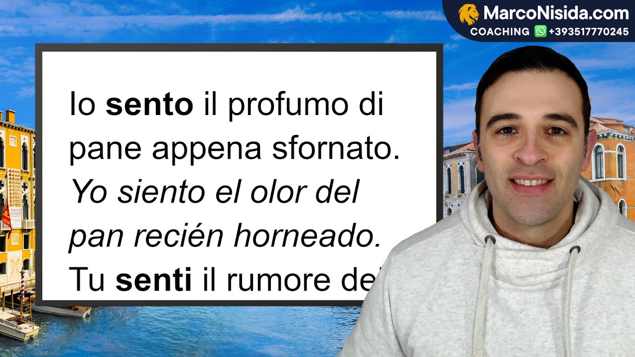 Curso de Italiano para Principiantes 51 SENTIRE Verbos Italianos con ...