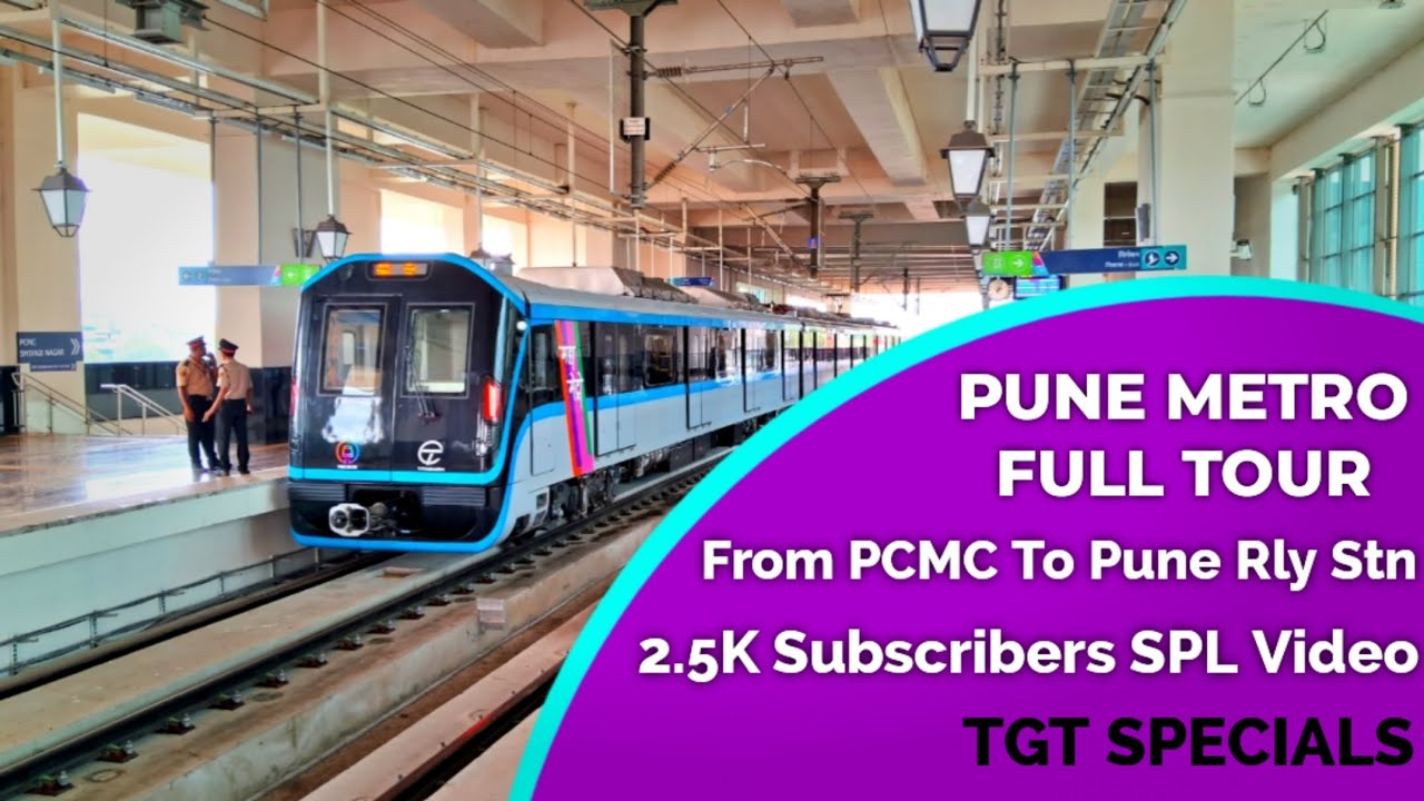 Pune Metro Full Tour|PCMC To Pune Rly Stn|TGT SPECIALS|2.5K Subscribers ...