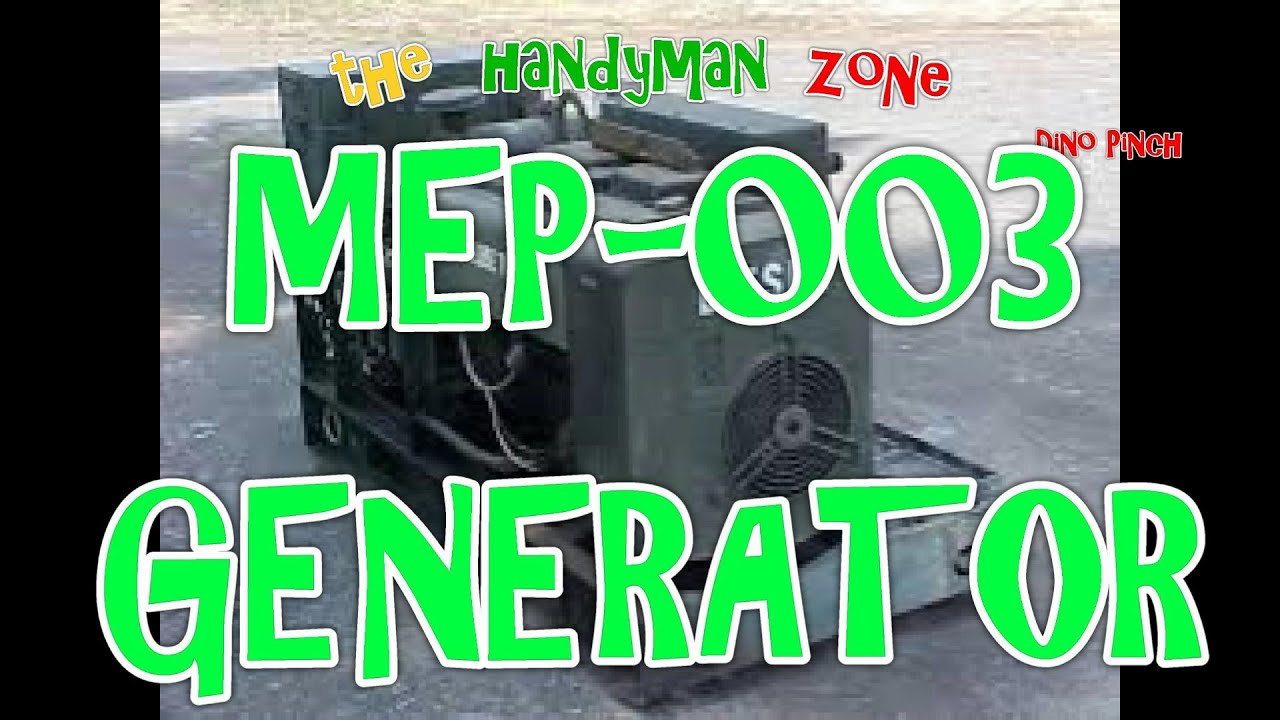 MEP-003 surplus military generator review - YouTube