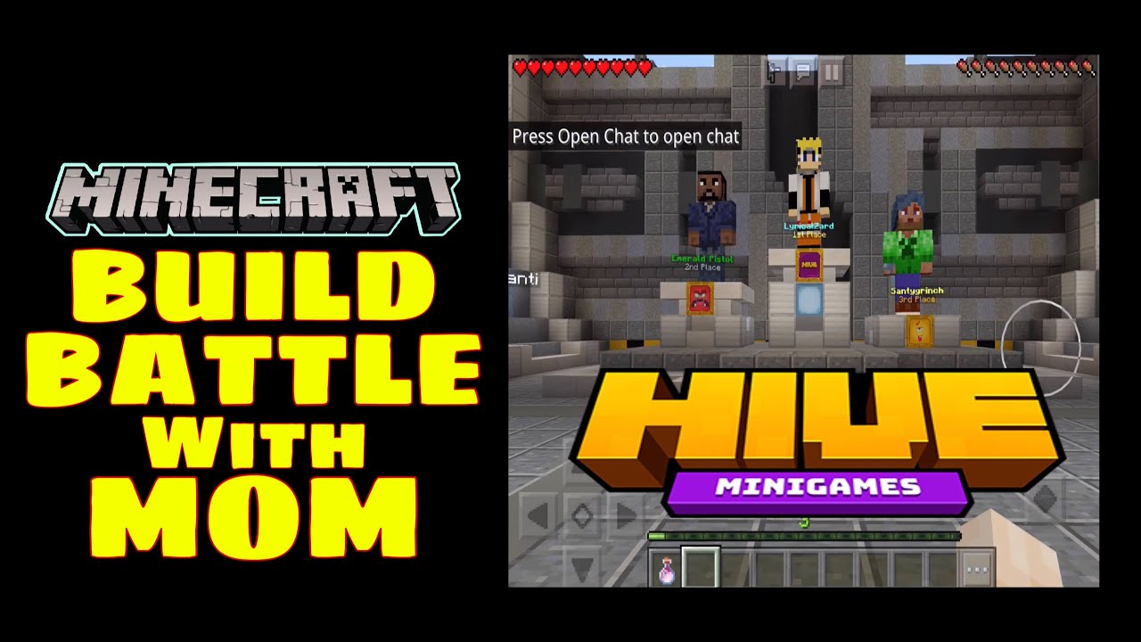 MINECRAFT The Hive Build Battle with Mom! - YouTube