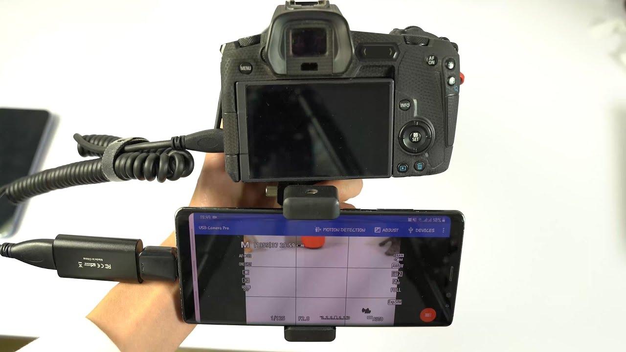 Canon EOS R Cách biến điện thoại thành monitor cho máy ảnh mrl Canon ...