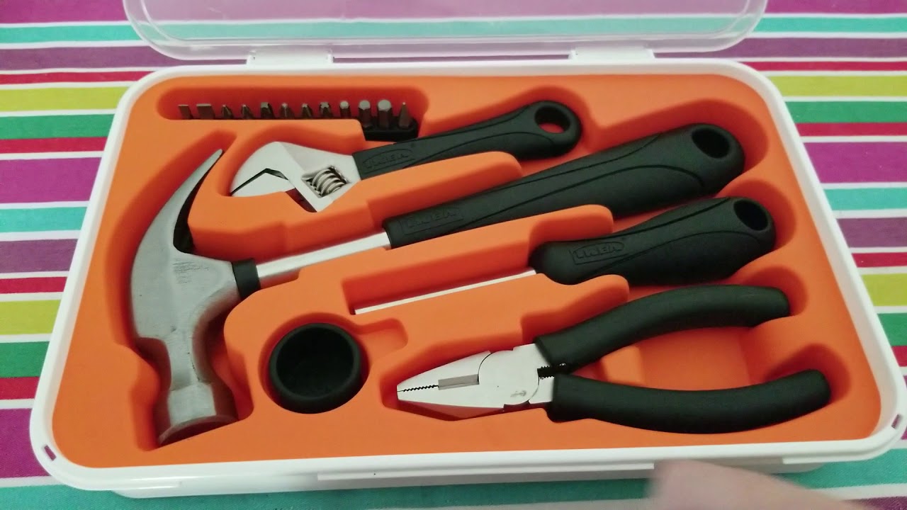 Review opinion Ikea Fixa Kit mini caja de herramientas 001.692.54 - YouTube