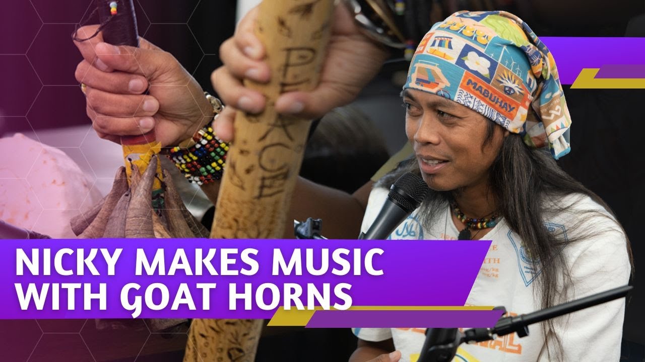 NICKY makes music with goat horns - YouTube