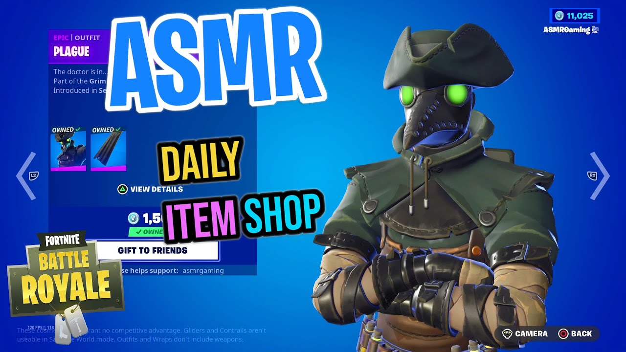 ASMR Fortnite Plague and Scourge Skins Are Back! Daily Item Shop 🎮🎧 ...
