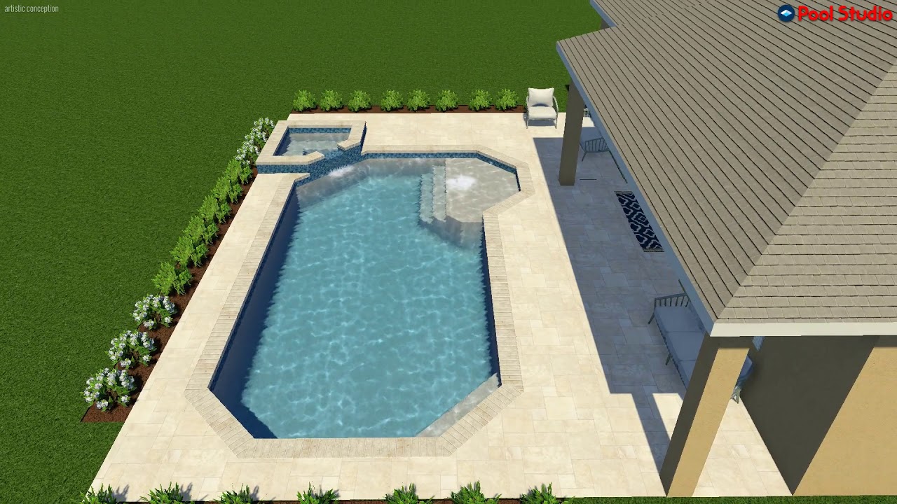 Custom Pool for the Clockadales (Lazy L Grecian Style) - YouTube