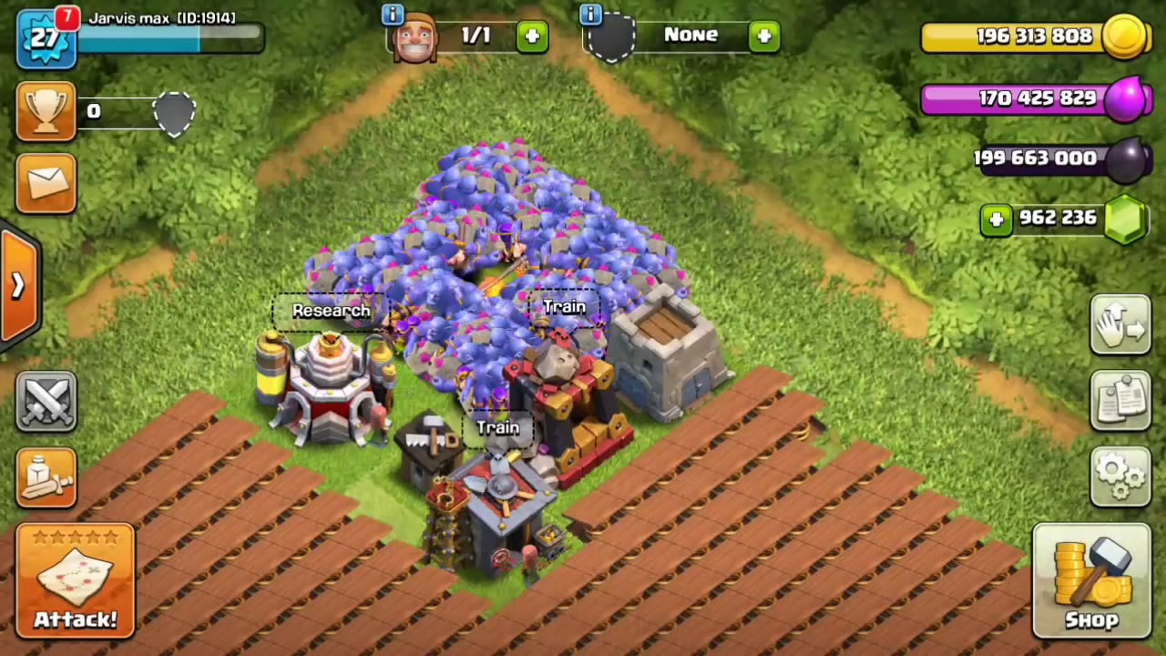 100 Troops Vs Spring Trap COC PRIVATE SERVER - YouTube