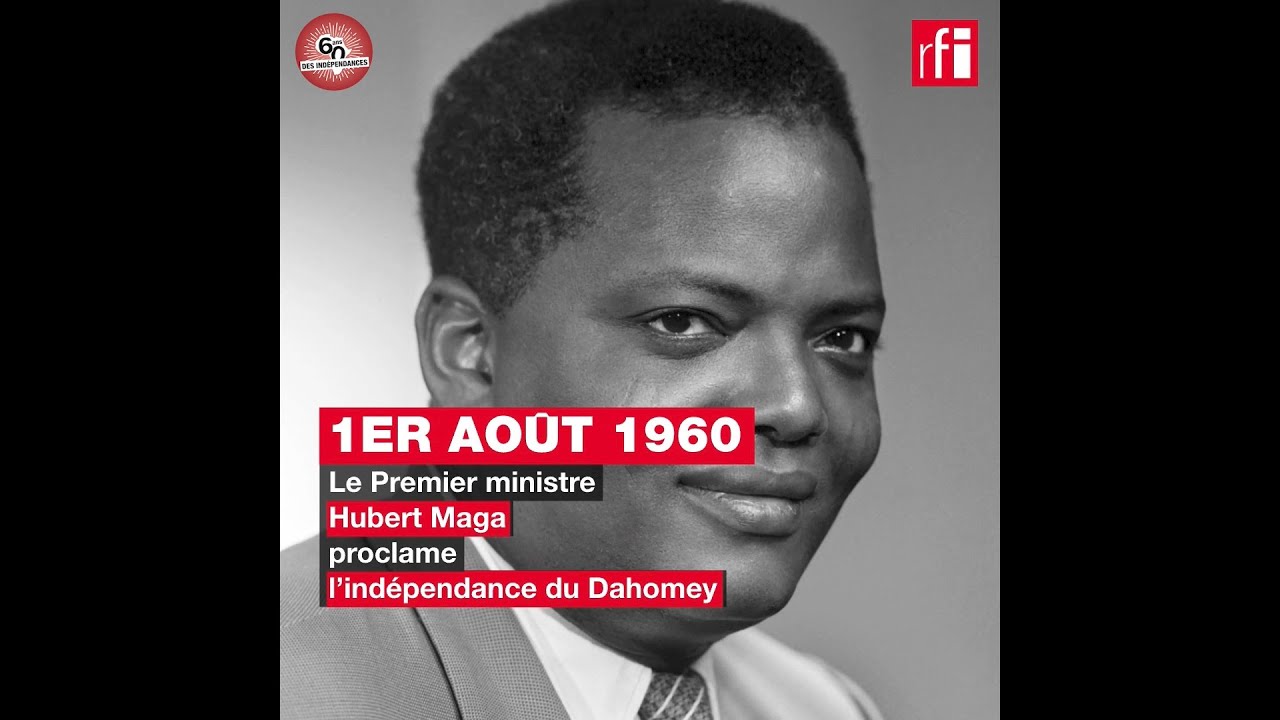 Bénin : Hubert Maga proclame l'indépendance - 01 août 1960 - YouTube