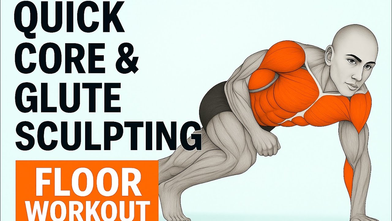 🍑🔥 Quick Core & Glute Sculpting Floor Workout - YouTube