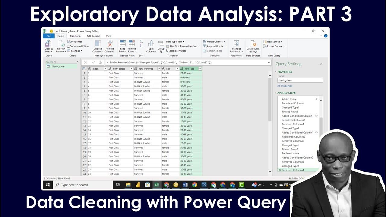 Exploratory Data Analysis Part 3 Data Cleaning using Power Query in Excel - YouTube