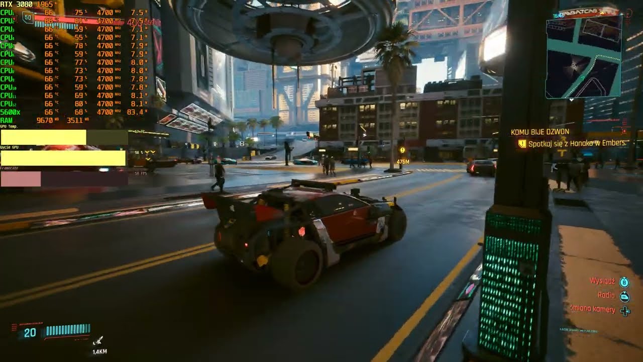 Cyberpunk 2077 | RTX 3080 | RTX ON | New Drivers 522.25 - YouTube