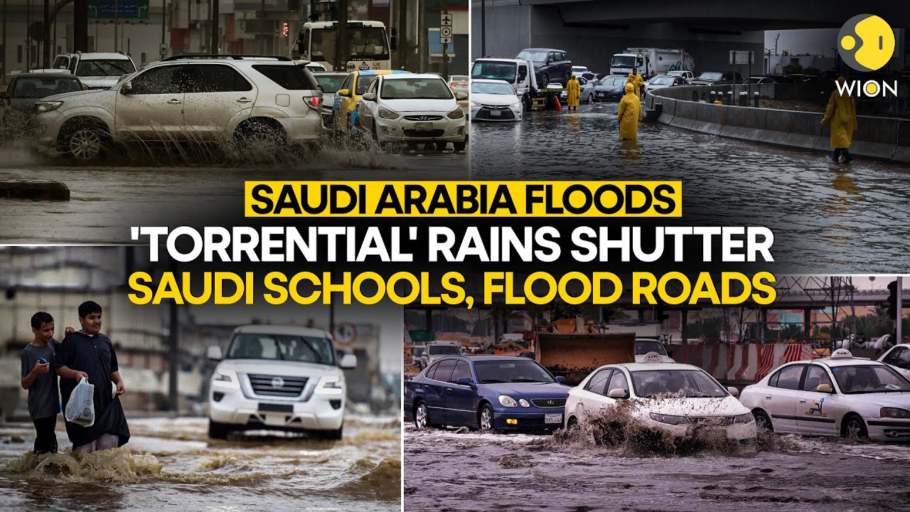 Saudi Arabia floods: Flash floods inundate roads in Riyadh as heavy ...