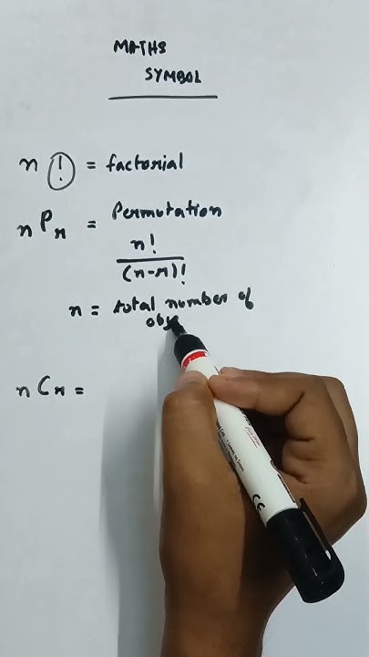 Maths symbols and its meaning :Permutations and combinations... - YouTube