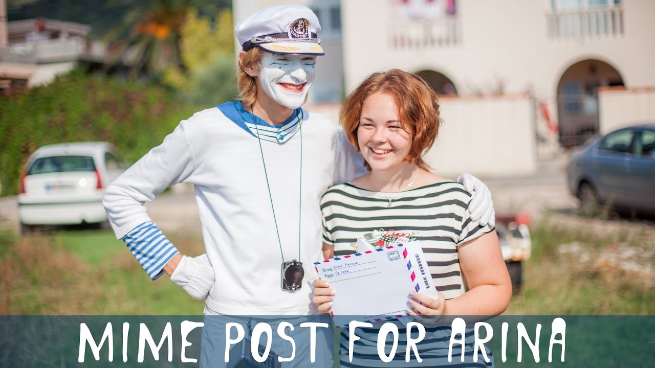 Mime post for Arina. Prank clown - YouTube
