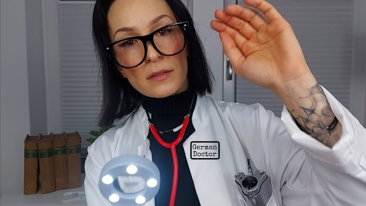 An *ASMR* german Doctor examines you, so that you start the new year ...