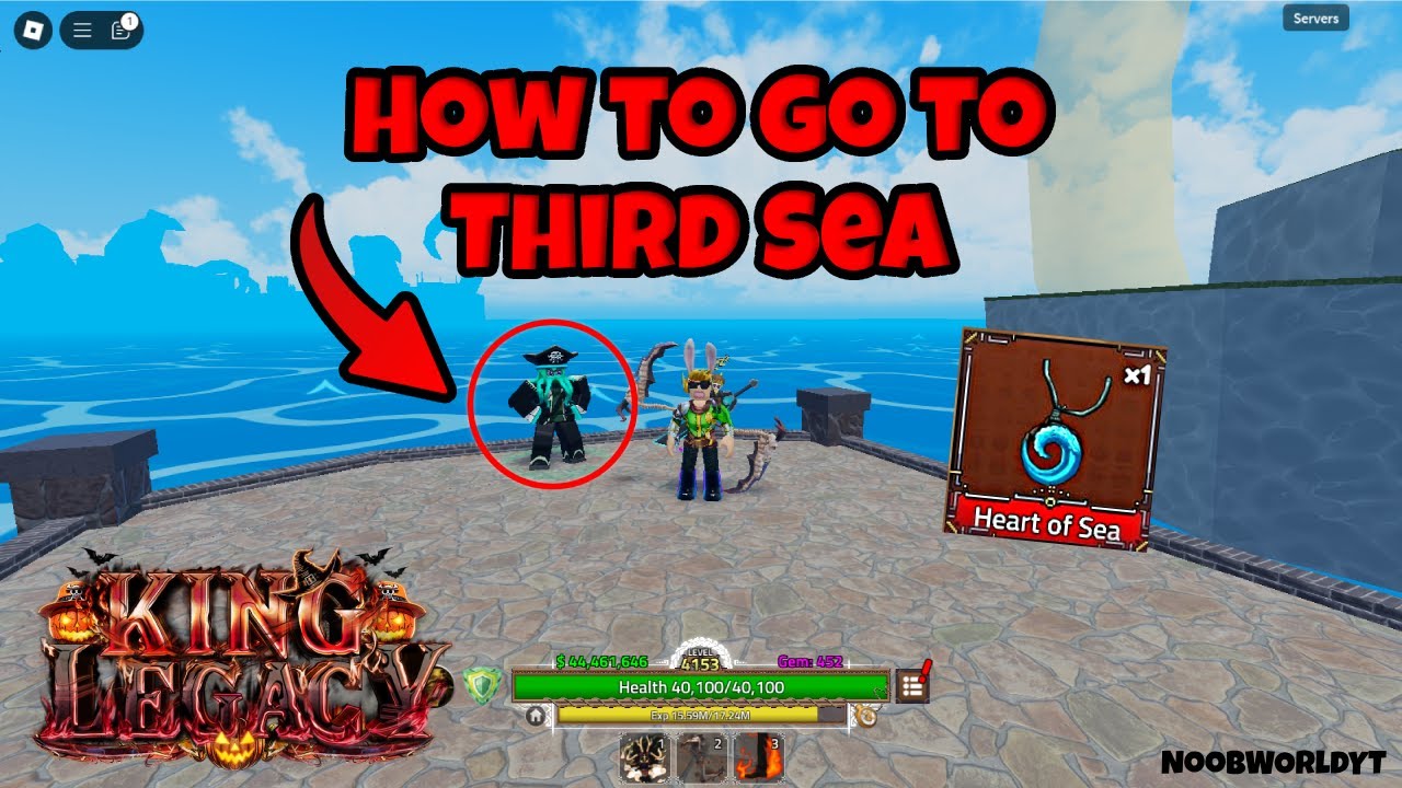 How to go to the Third Sea [FULL GUIDE] | King Legacy Update 7 - YouTube
