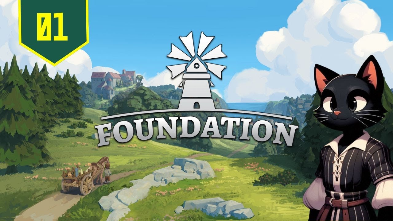 Construindo a MELHOR CIDADE que esse reino já viu! - Foundation #01 ...