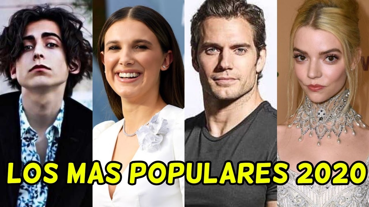 Los Actores y Actrices Populares del 2020 - YouTube