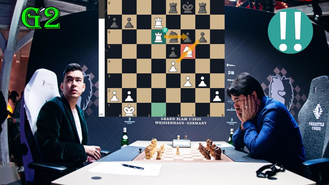 Hikaru Nakamura (2802) vs Nodirbek Abdusattorov (2766) || Freestyle Chess 2025 - G2 - YouTube