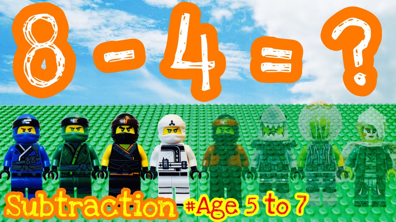 Educational Video - Subtraction, Kindergarten / First Grade, Math LEGO ...