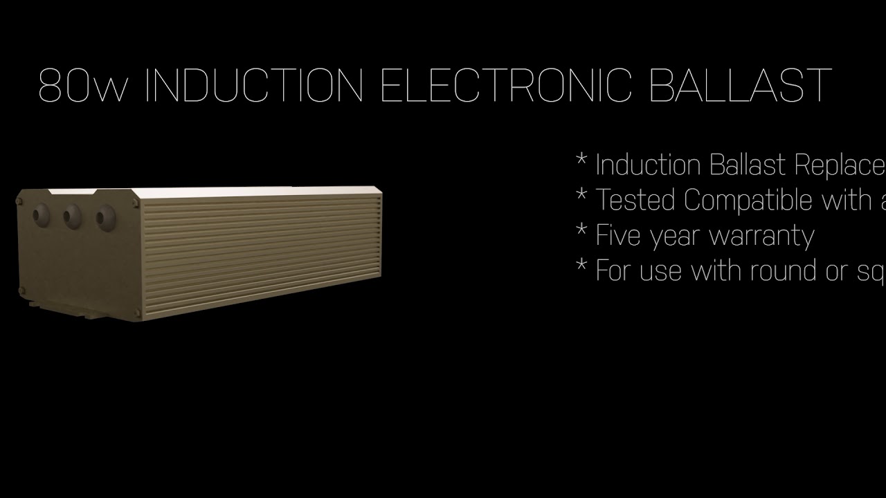 80w Induction Electronic Ballast - YouTube