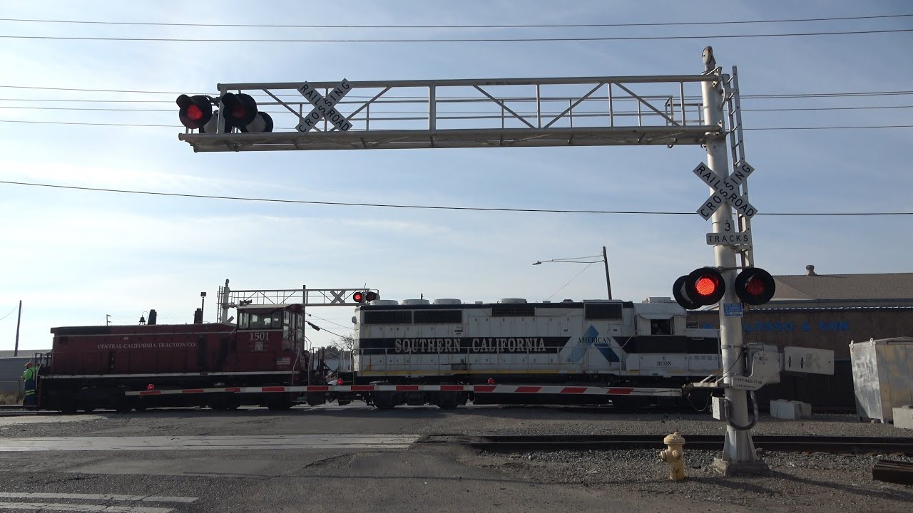 CCT 1501 Lodi Flyer Light Power South - E Miner Ave. Railroad Crossing ...