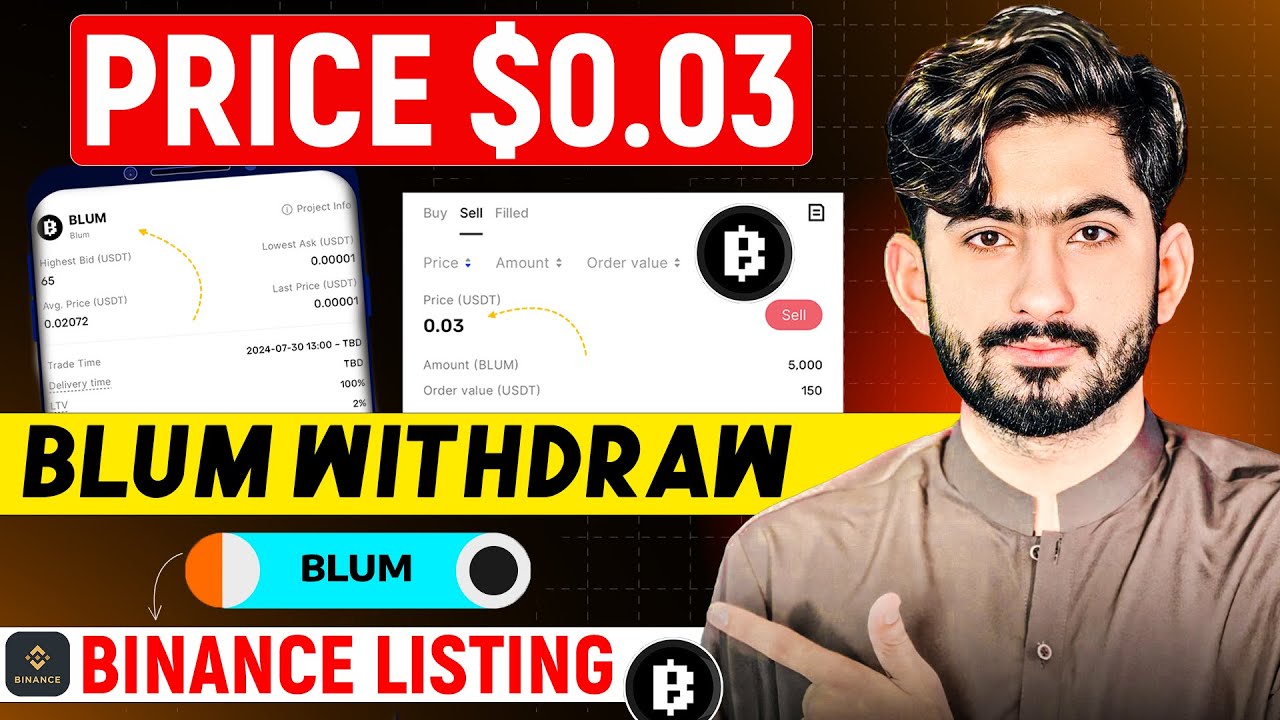 Blum Withdrawal & Listing Date | Blum AirDrop Withdrawal | Blum Coin Price - YouTube