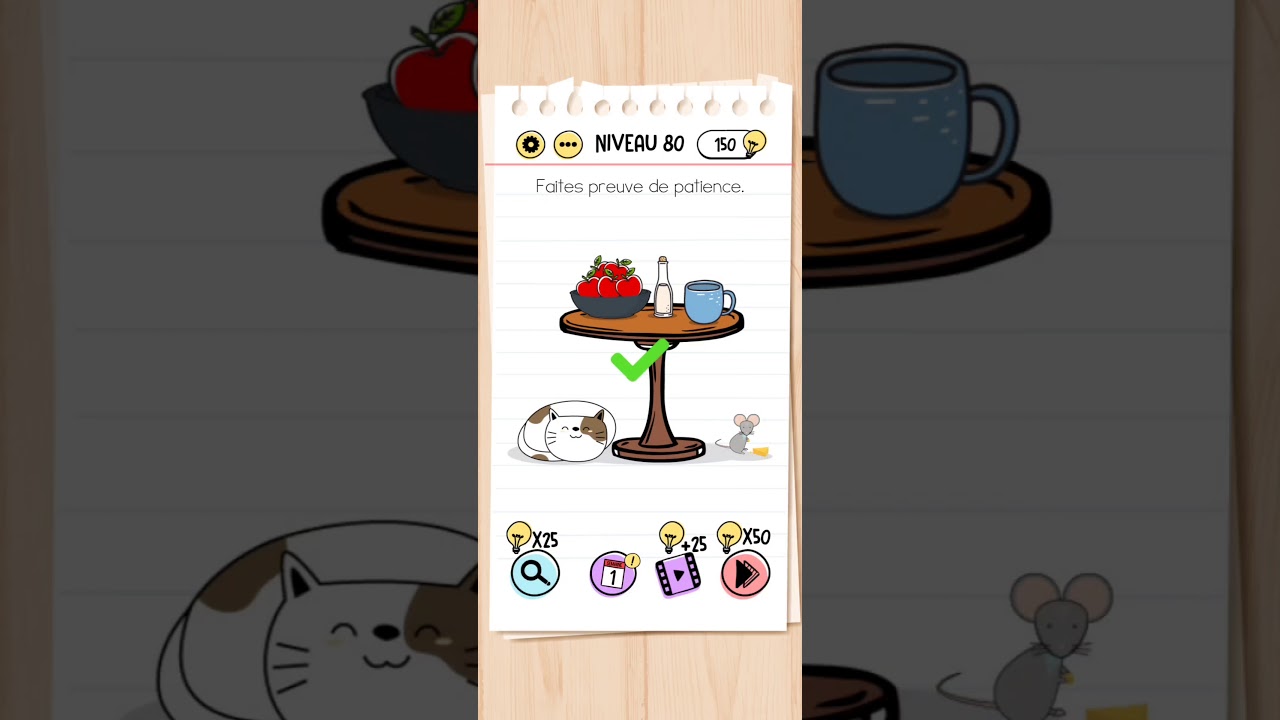 Brain test niveau 80 - Faites preuve de patience - YouTube