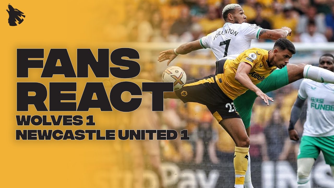 Wolves Fans React To Wolves 1-1 Newcastle United - YouTube