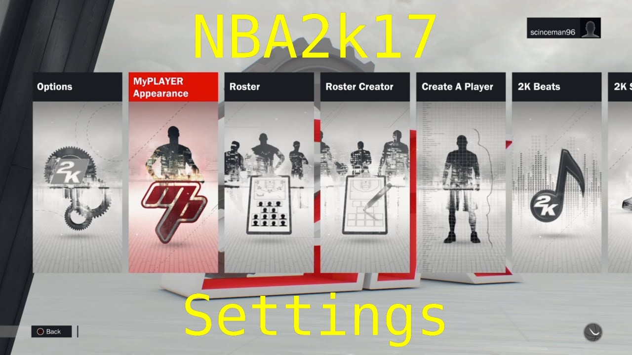 NBA 2K17 Settings - YouTube