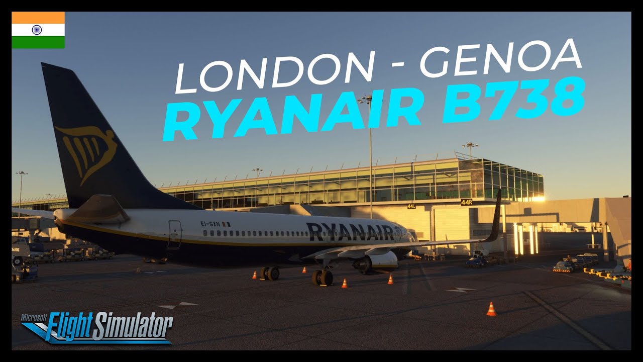 VISUAL APPROCH - RYANAIR REAL OPS | LONDON (EGSS) - GENOA (LIMJ ...