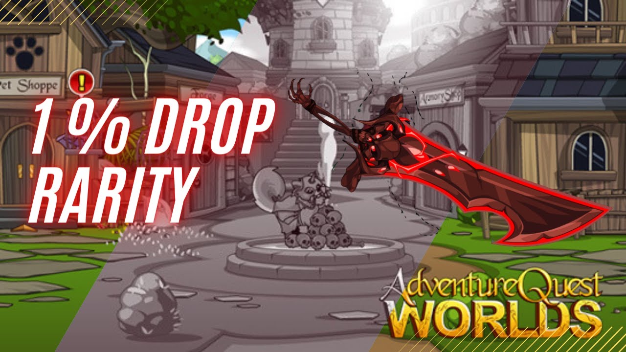 AQW - 1% DROP RARITY WEAPON | GETTING THE FERAL BLADE OF DOOM #aqw # ...