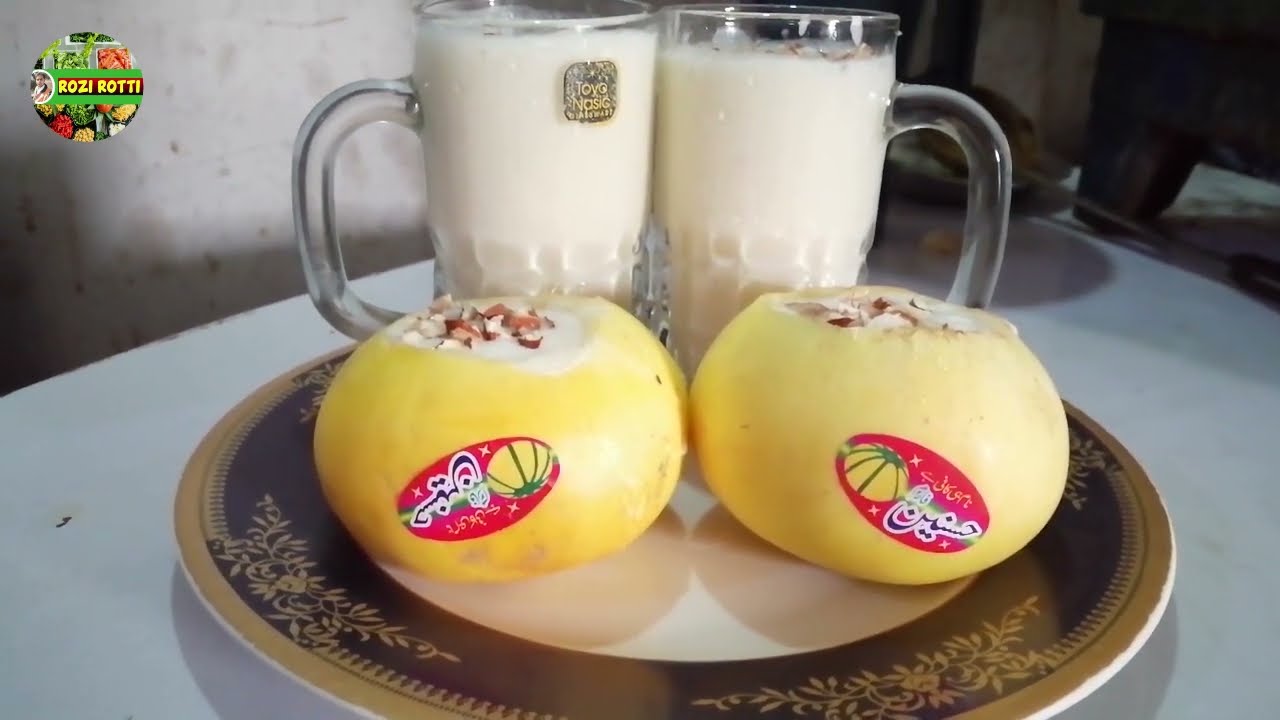 Kharbooza Ka Sharbat Recipe I Melon Juice Recipe Rozi Rotti I Fresh ...