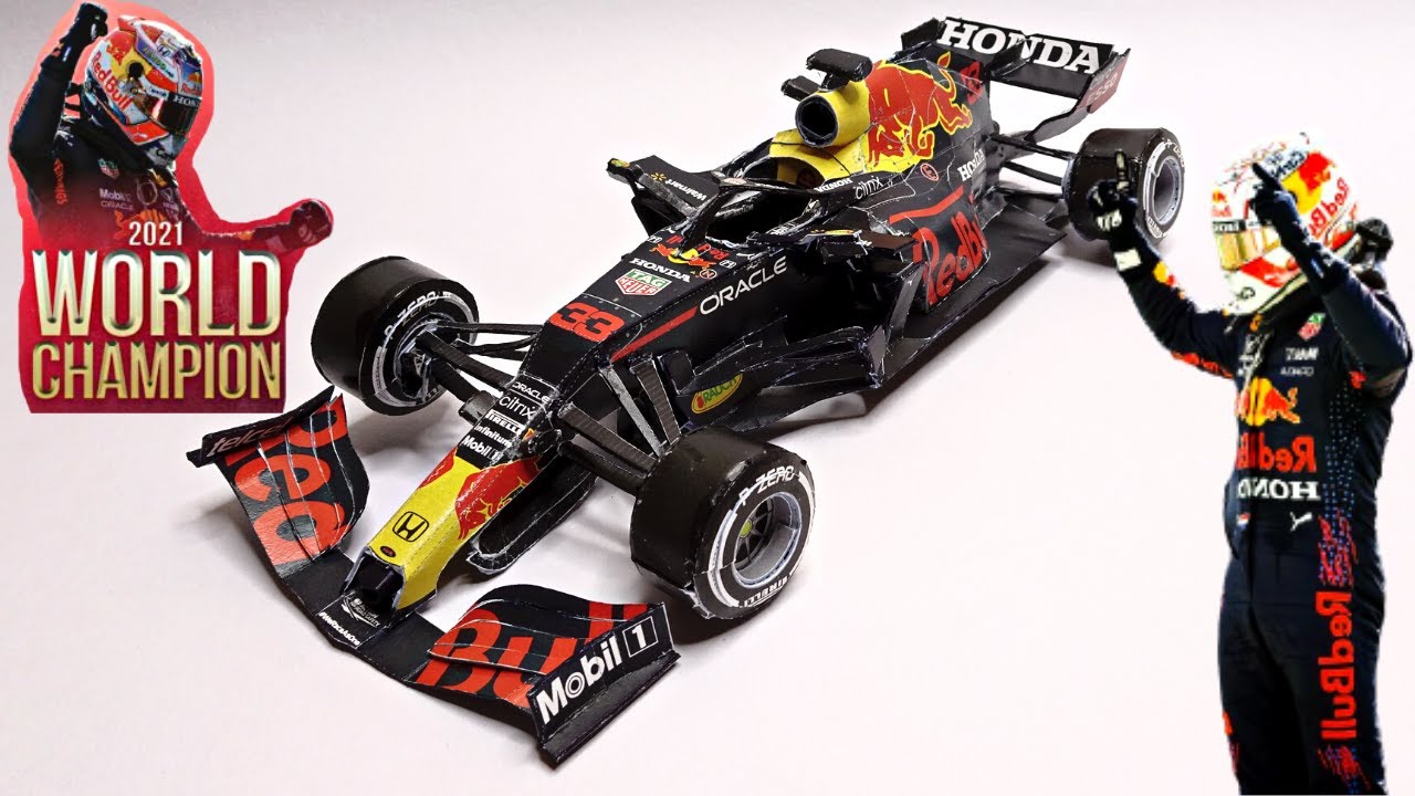 How to make Redbull RB16B F1 car from paper | 2021 F1 World Champion ...