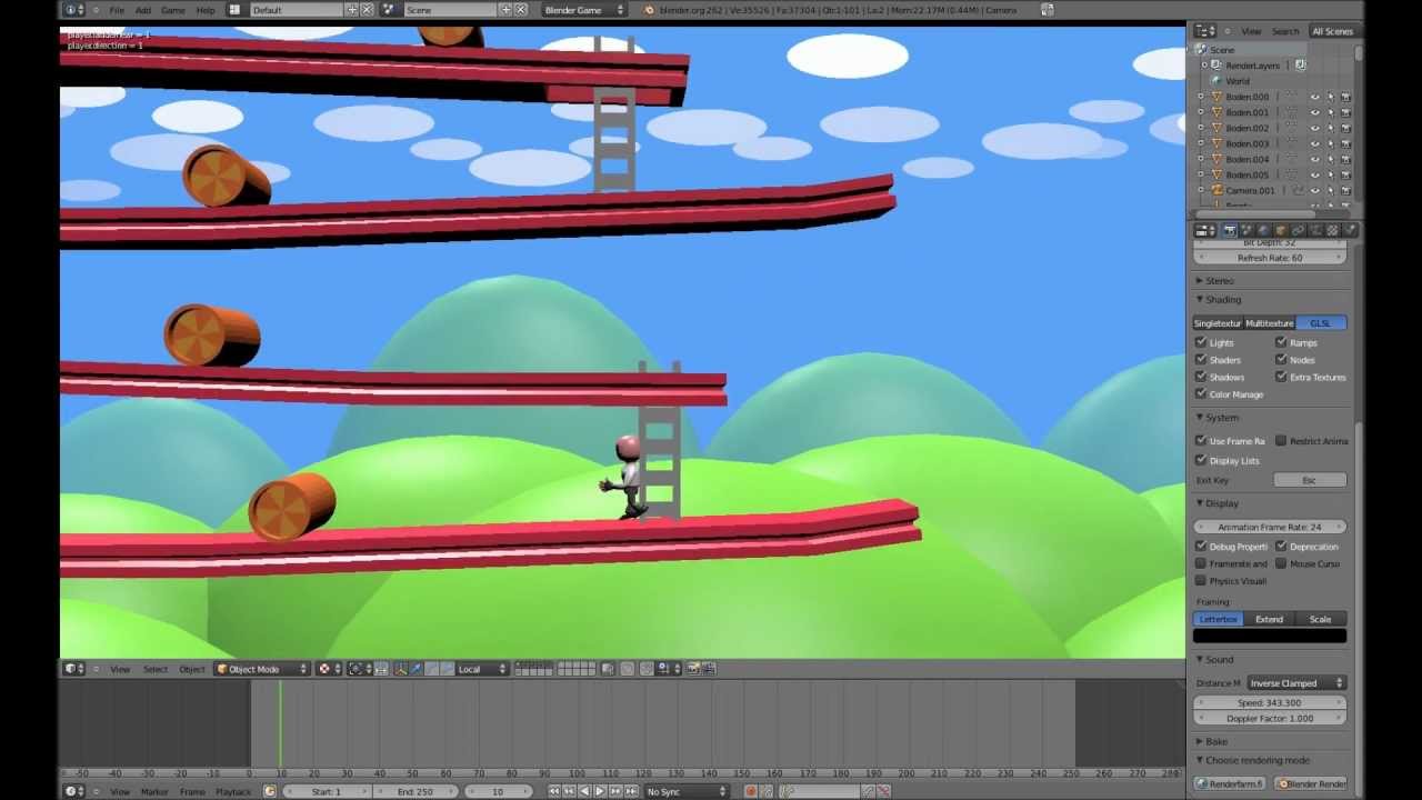 Kameraeinstellungen und exe-Export - Blender 3D Game Engine Tutorial ...