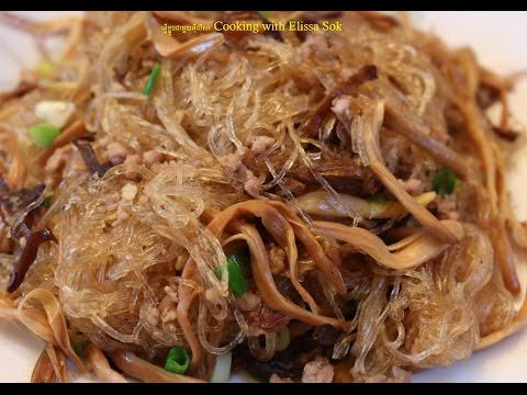 How to Make Cha Mee Sor របៀបធ្វើឆាមីសួ cambodian food