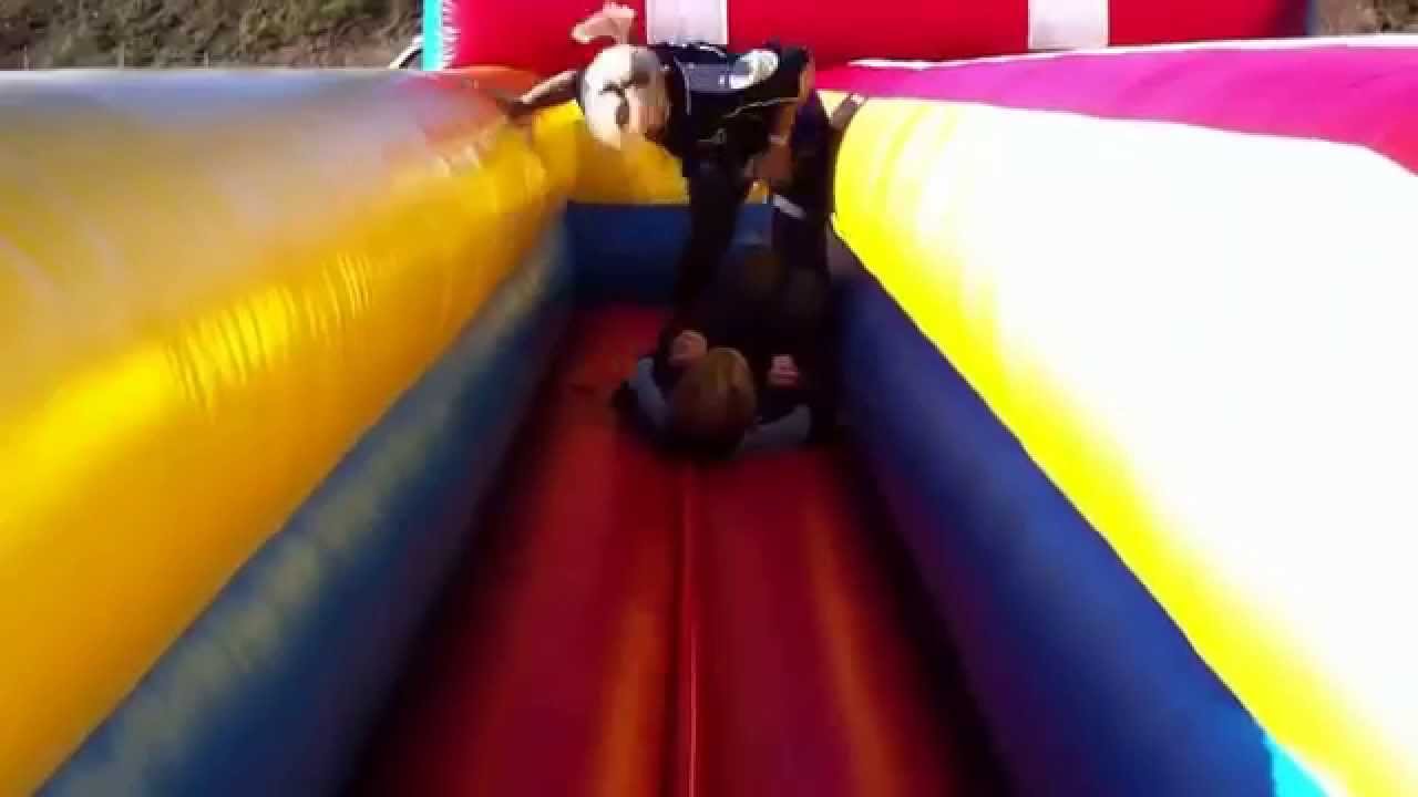 Dual Horizontal Bungee Run for Hire at Jumping Castles 'R' Us Sydney ...