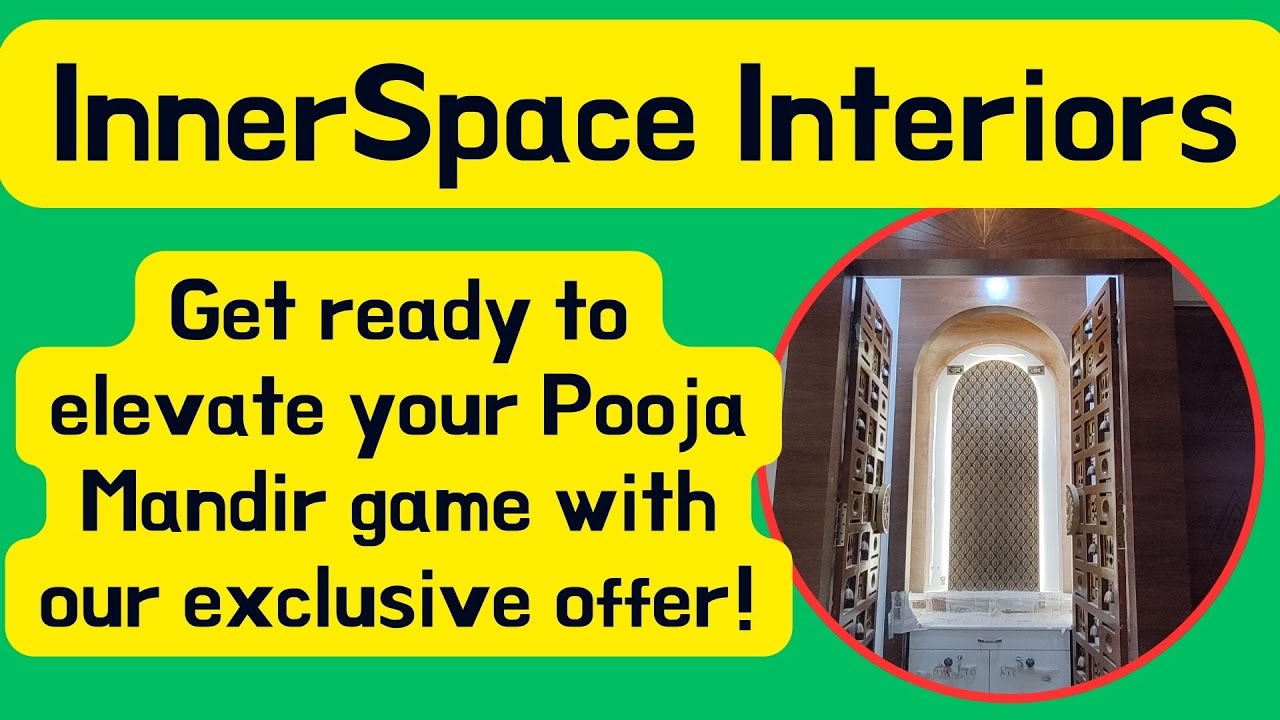 Get ready to elevate your Pooja Mandir game with our exclusive #offer, Innerspace Interiors # ...