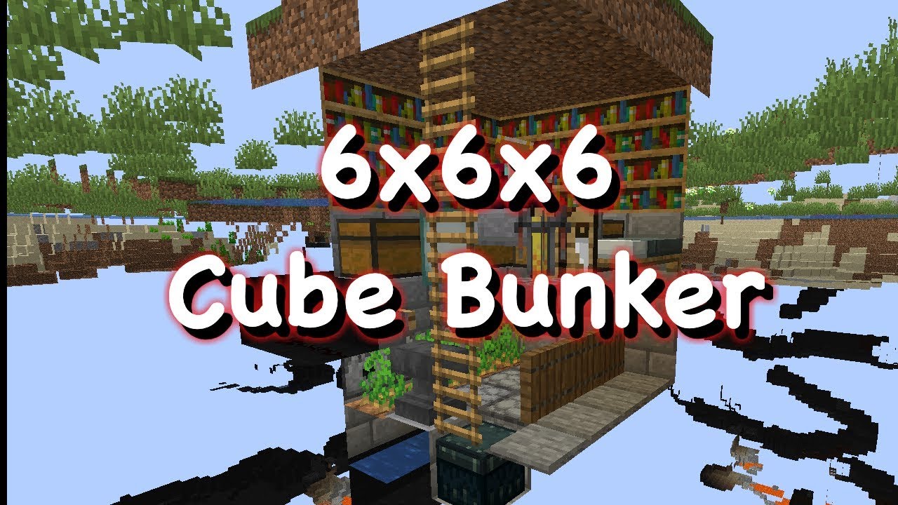 Minecraft 6x6x6 Cube Bunker! - YouTube