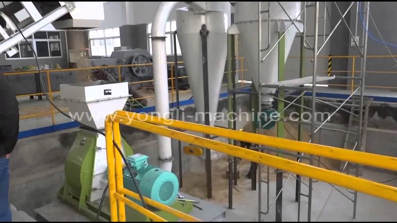 Wood grinding machine - YouTube