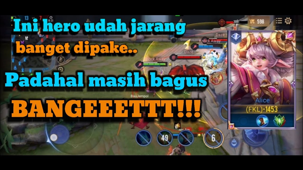 (AOV) Arena Of Valor - Alice game play - YouTube