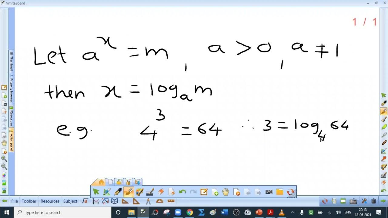 LOGARITHM Lecture : 1 - YouTube
