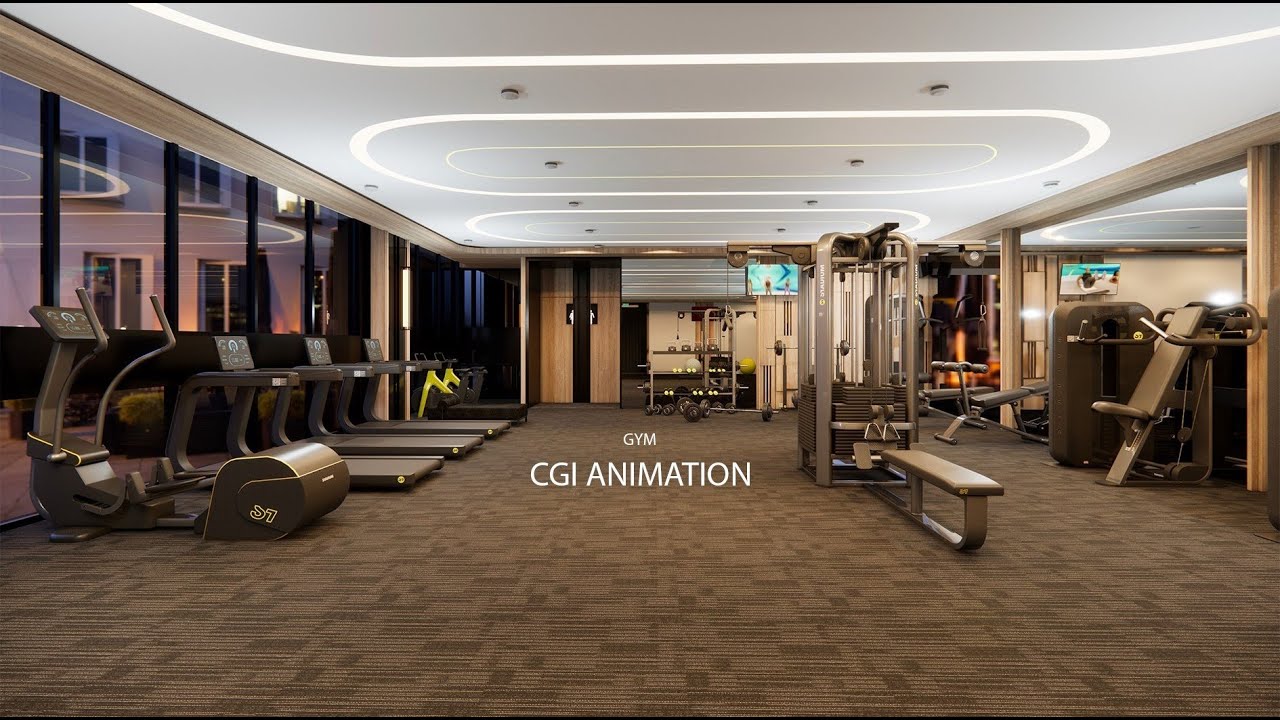SKETCHUP + ENSCAPE 3D ANIMATION ; gym. - YouTube