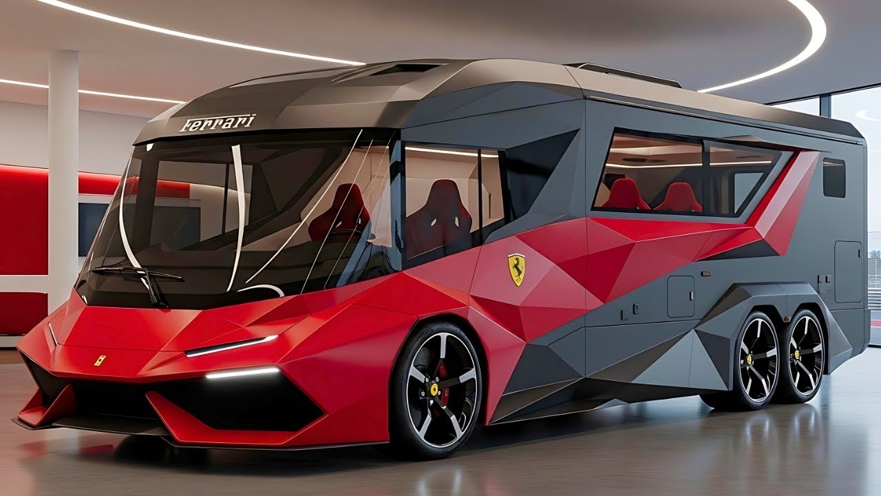 Ferrari’s $5M F1 Motorhome – A Hypercar Garage and Villa on Wheels ...