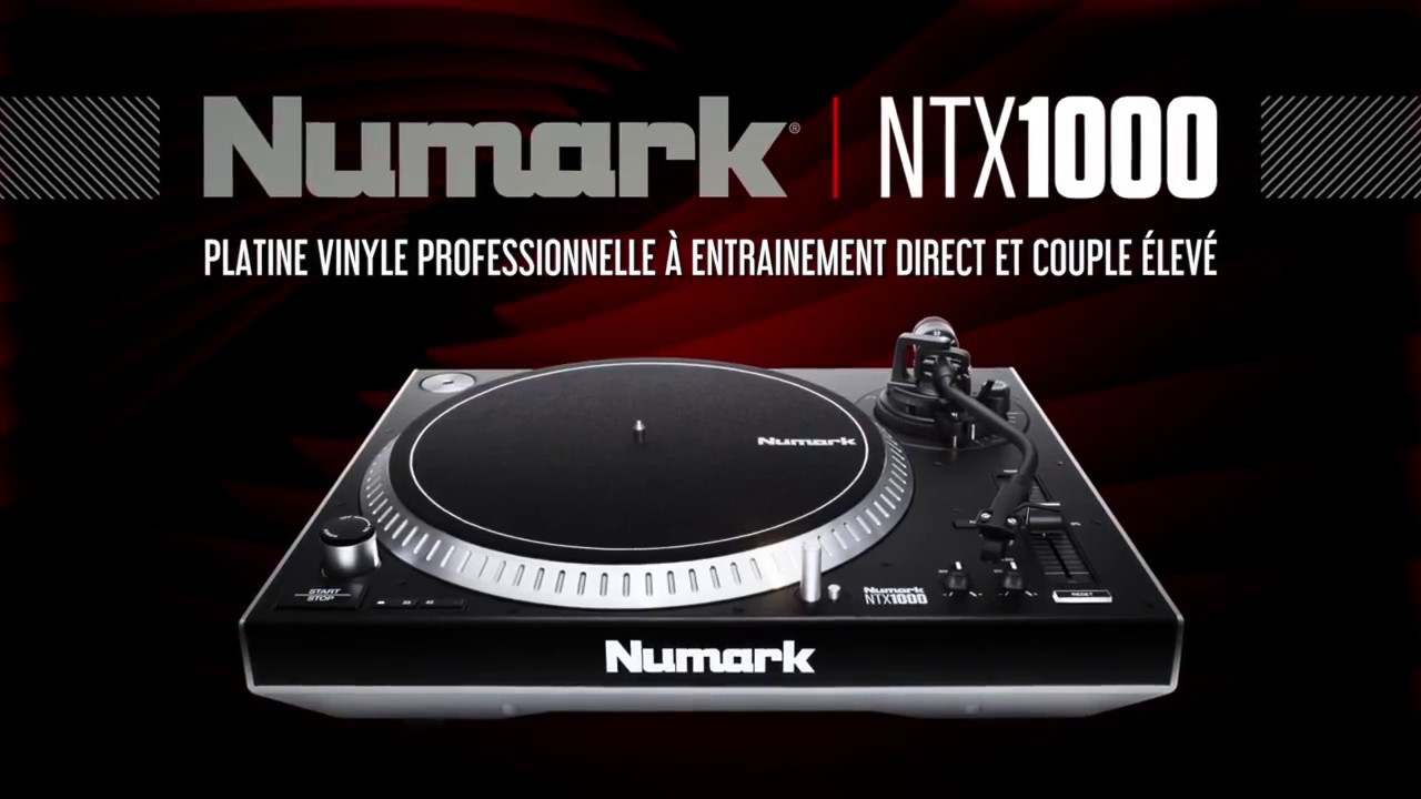 La platine vinyle de turntablism NUMARK NTX1000 pour DJ (vidéo de La ...