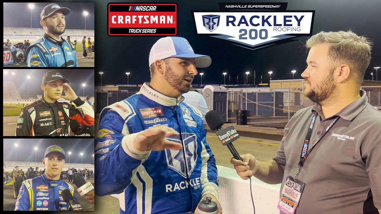 2023 Rackley Roofing 200 Interviews - Matt Dibenedetto, Bayley Currey ...