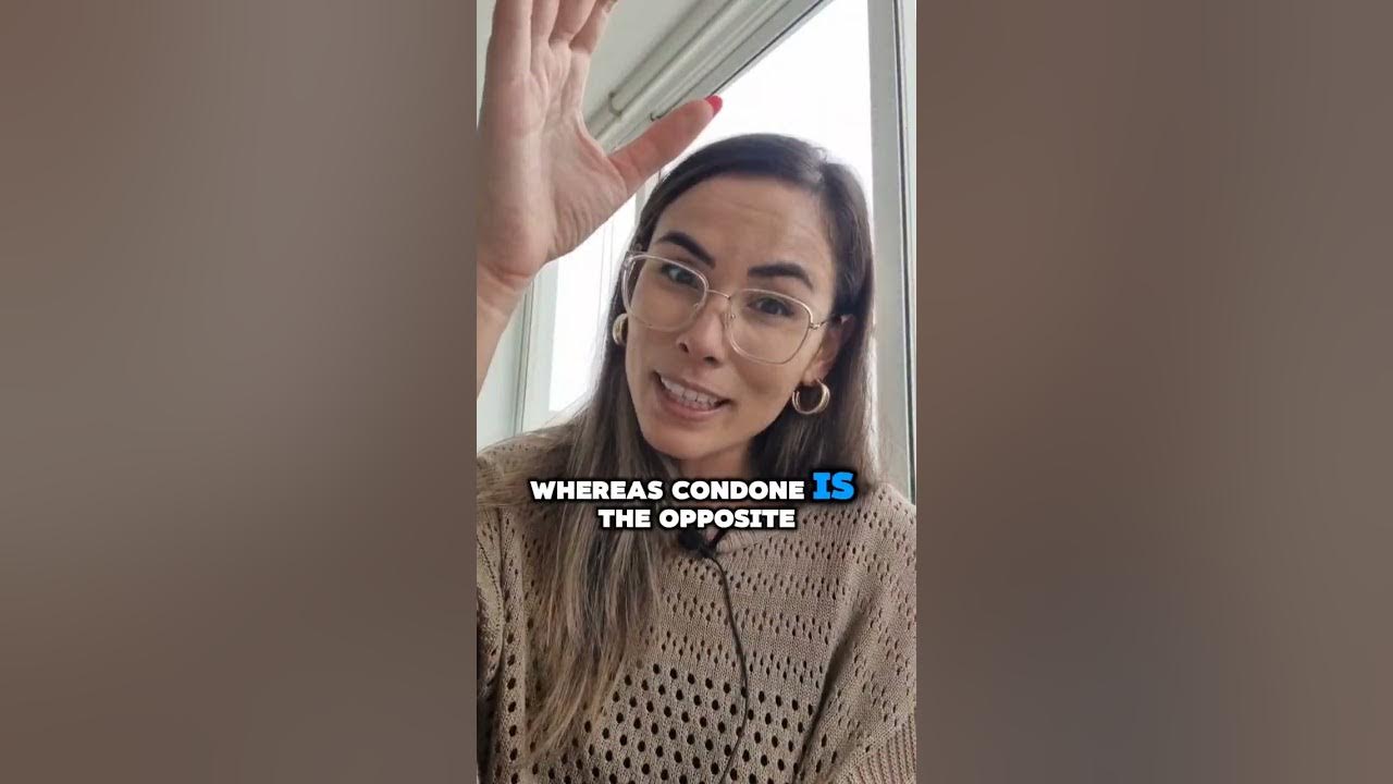 🤔 Condone vs. Condemn — Do you know the difference? - YouTube