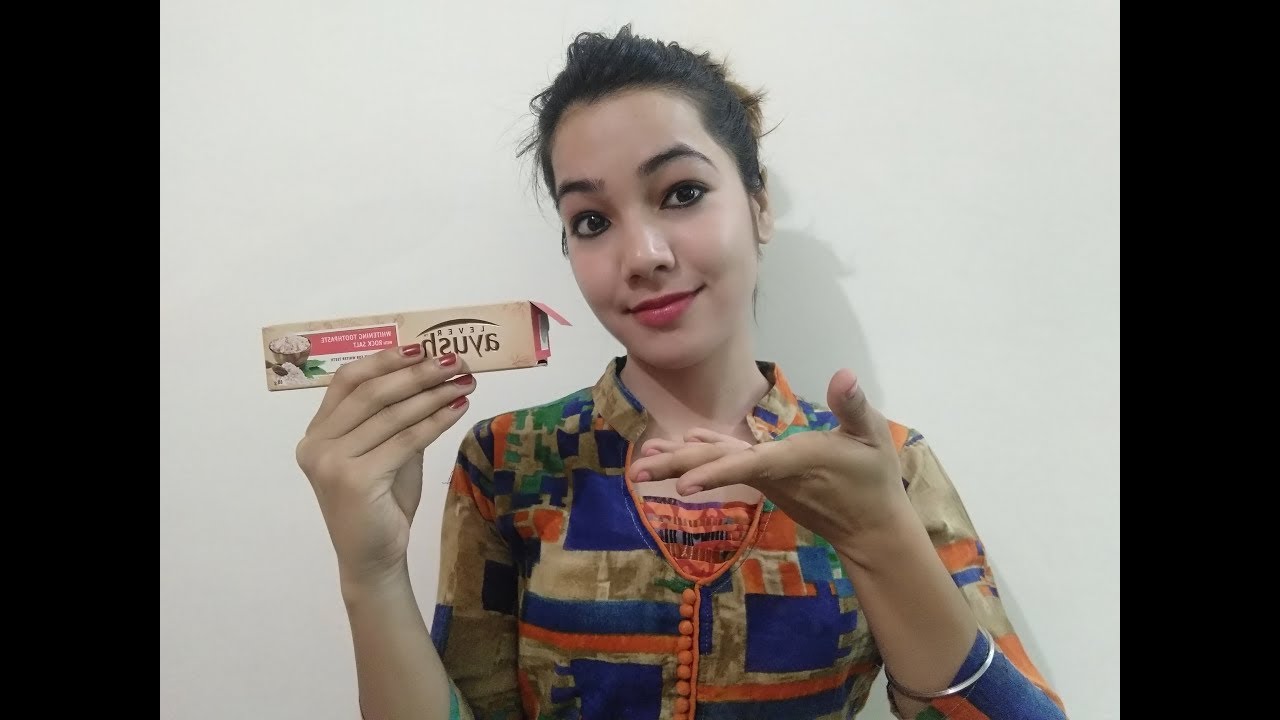 Ayush whitening rock salt tooth paste review in Hindi - YouTube