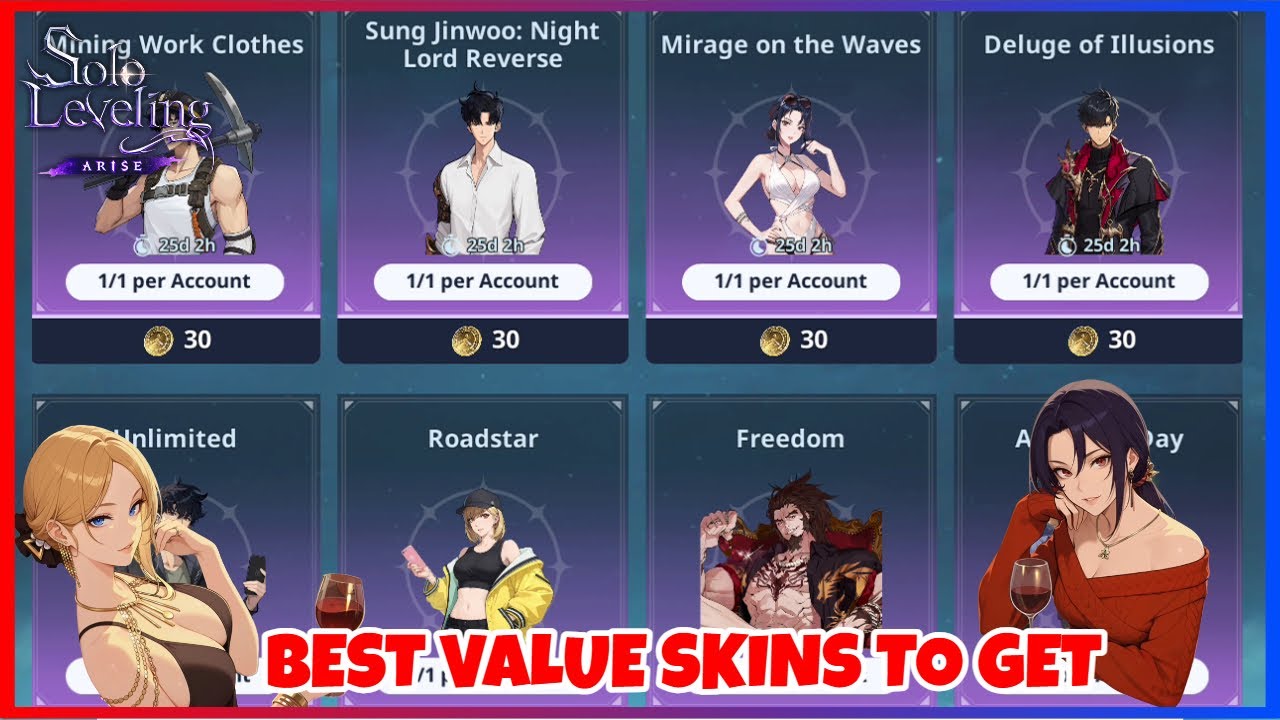 BEST VALUE SKIN GUIDE - AVOID THESE SKINS || Solo Leveling Arise - YouTube
