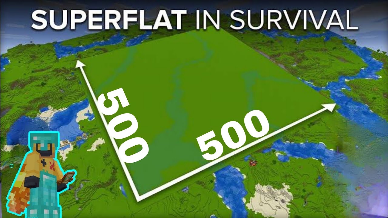 We Built Superflat World BUT In Survival Minecraft - YouTube